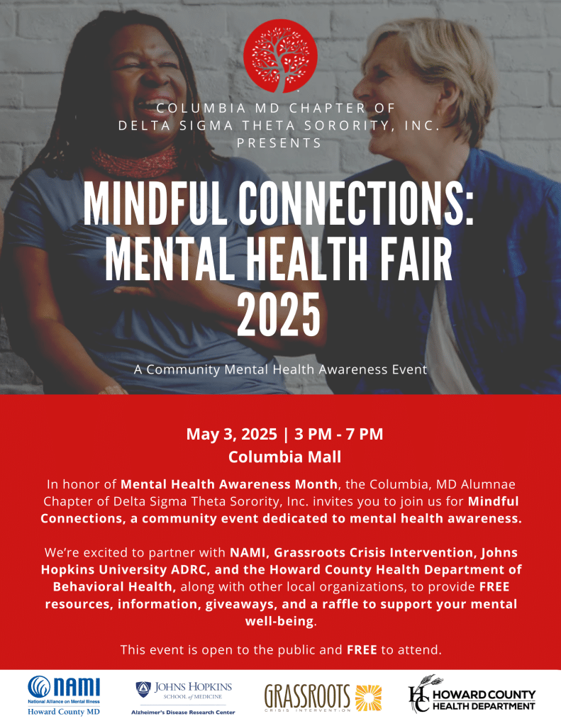 Mindful Connections: Mental Health Fair 2025 - Columbia (MD) Alumnae Chapter Delta Sigma Theta