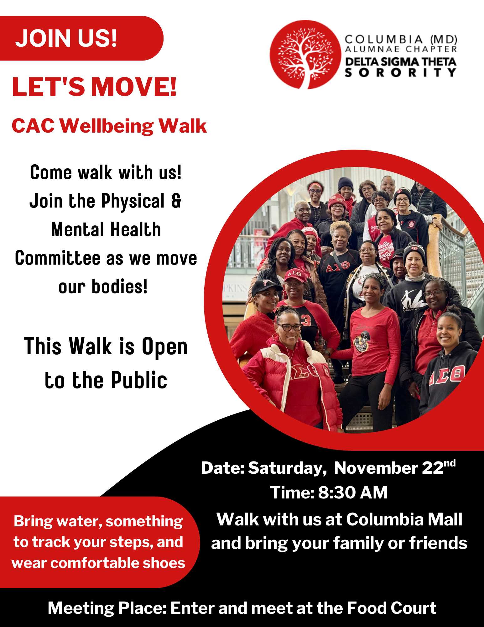 CAC Wellbeing Walk - Columbia (MD) Alumnae Chapter Delta Sigma Theta